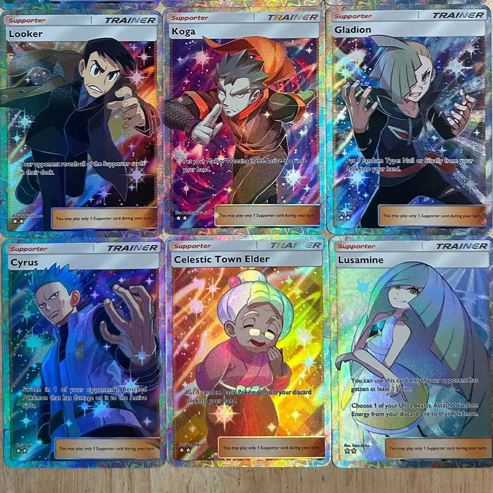 9-Piece Anime Trainer Series Collection Card Set: Koga, Adaman ...