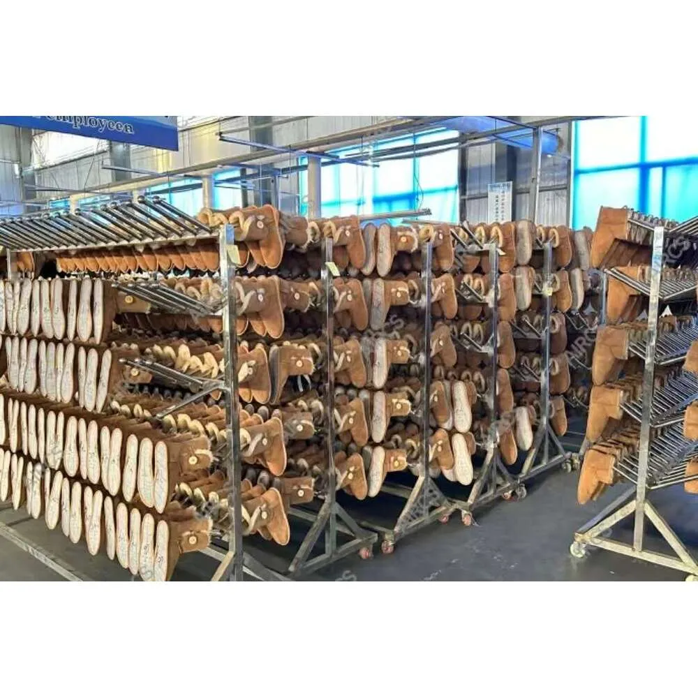 Sangpo Straight Women's Lace-Up Wool Thick-Soled Star Slippers - Closed ...