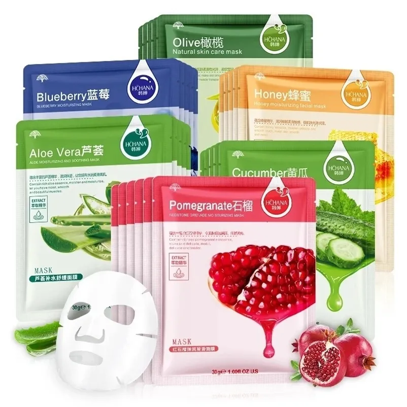 Natural Plant Facial Mask Set: Moisturizing, Oil Control, Anti-Aging ...