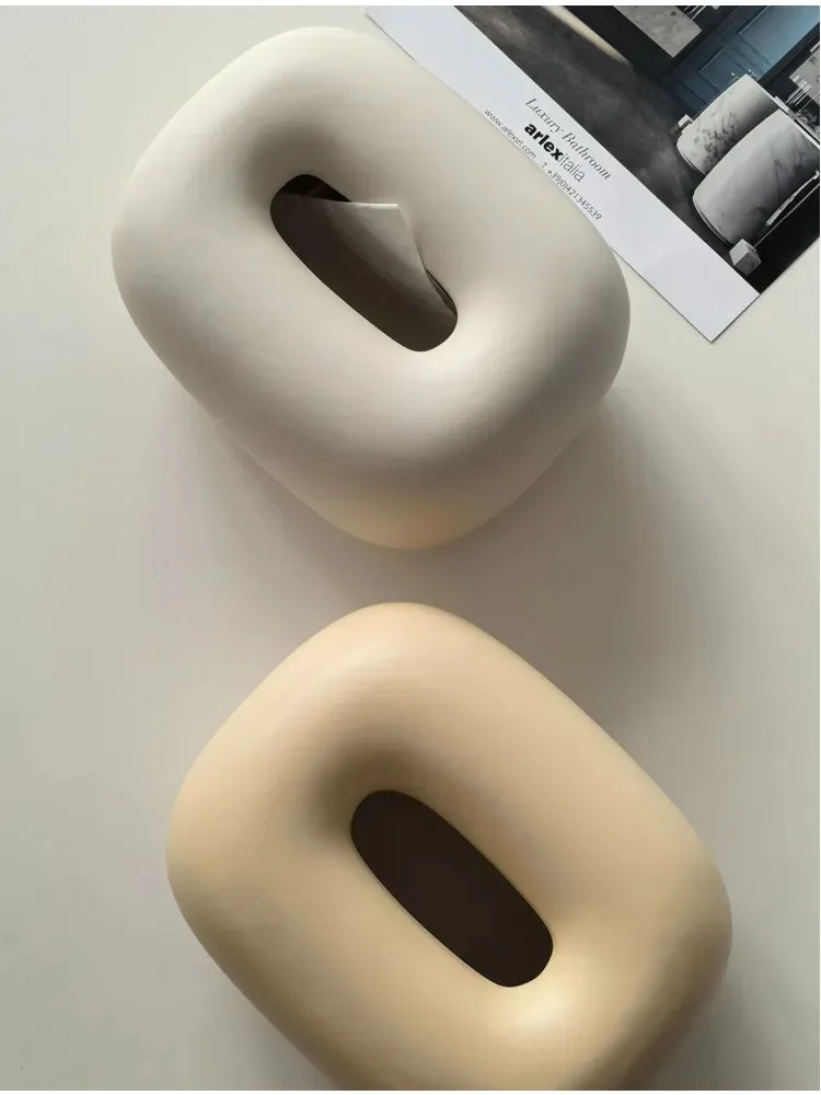 Creative Ceramics Corner Tissue Box: Minimalist Ceramic Tissue Holder ...