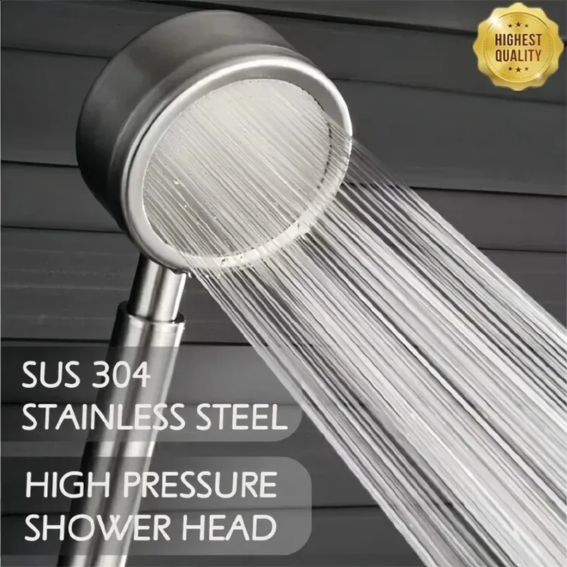 SUS 304 Stainless Steel Bathroom Handheld Shower Head, High Pressure ...
