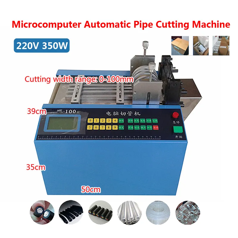 Microcomputer Automatic Cutting Machine for Pipe, PVC, Heat Shrink ...