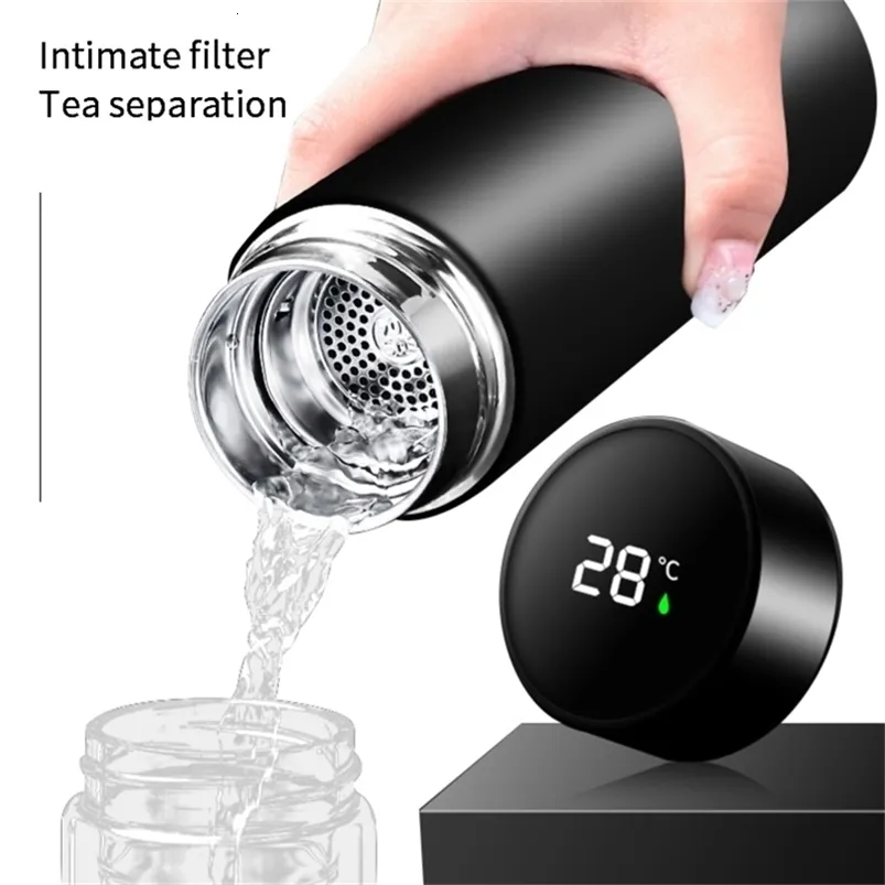 500ML Botol Air Pintar Pendingin Termos Baja Tahan Karat Botol Kopi ...