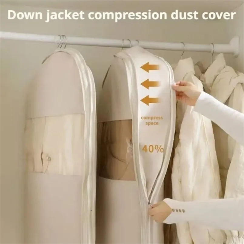 Compressed Dust Cover Wardrobe Clothes Dust Bag, Household Visible ...