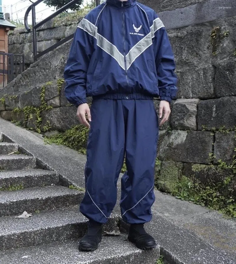 Men's USAF PTU Physical Training Uniform Nylon Suit Baggy Tracksuit ...