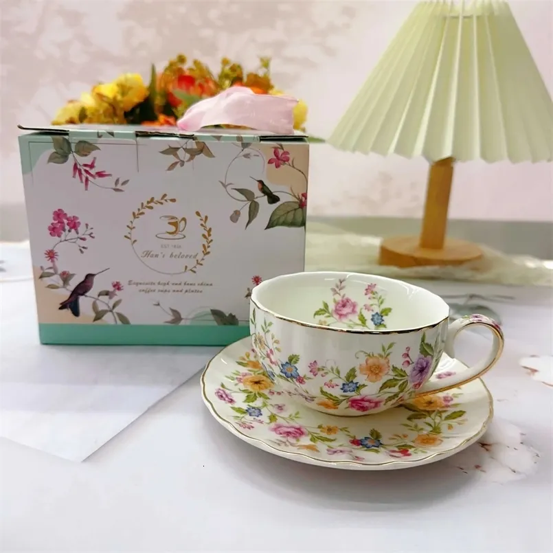 Colorful Afternoon Tea Exquisite European Pumpkin Cup Coffee Cup Plate ...