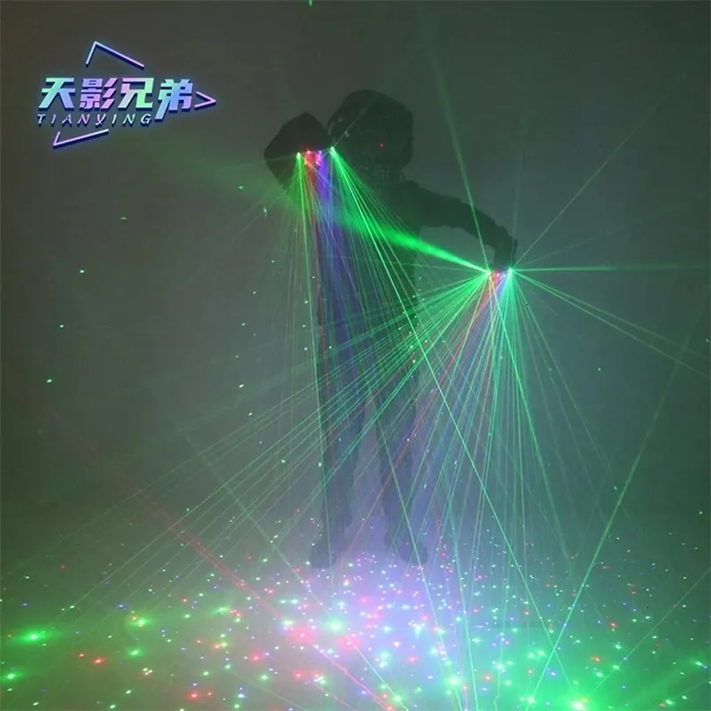 Gathering Bar Stage DJ Party Dance RGB Laser Gloves - 2 Green, 1 Red, 1 ...