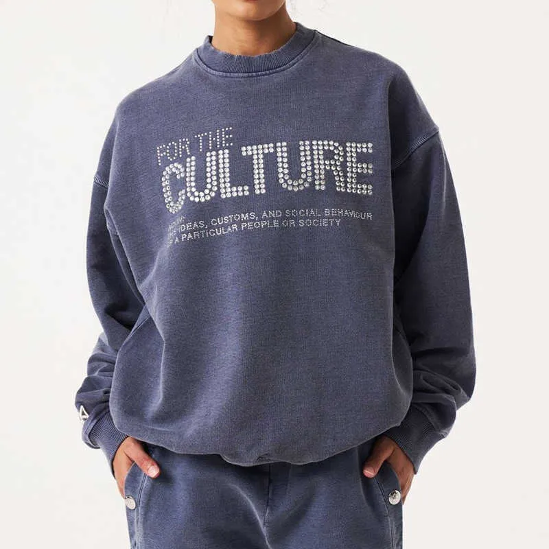 New Letter Hot Stamping Street Fashion Casual Y2K Trend Round Neck Long ...