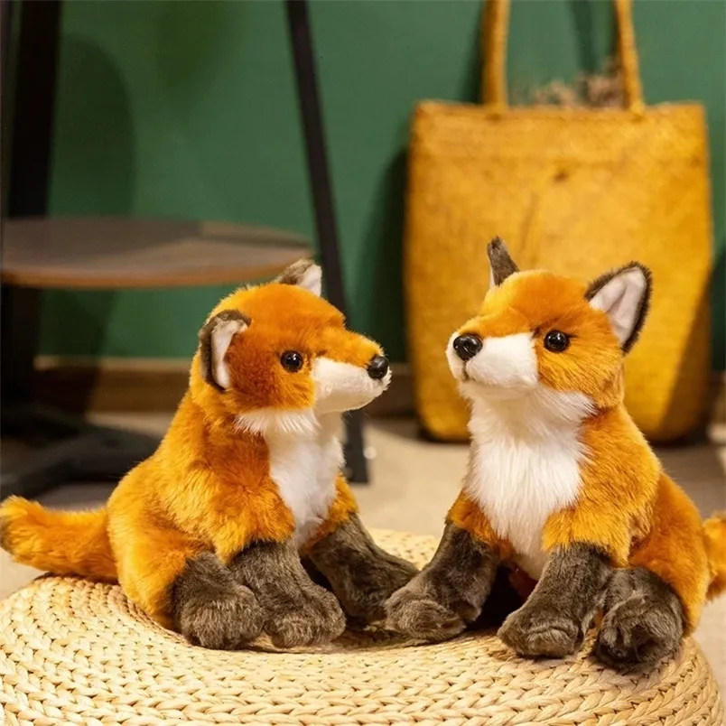 Fluffy Orange Fox Corgi Soft Toy Soft And Lifelike Stuffed Doll For ...