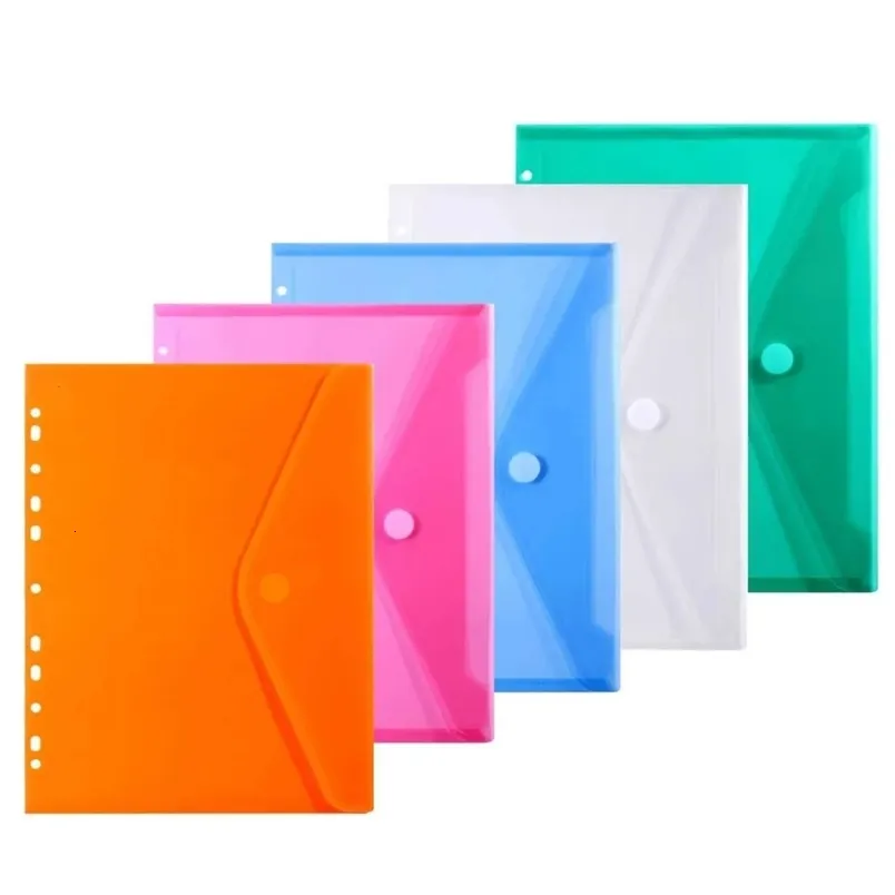 11 Hole A4 Plastic File Pocket Insert Pages For Wallet Binders Sturdy ...