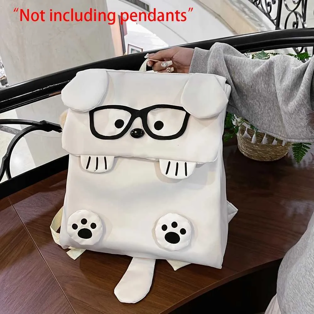 Cute Cartoon Puppy Backpack with Glasses, 2025 New Large Capacity ...