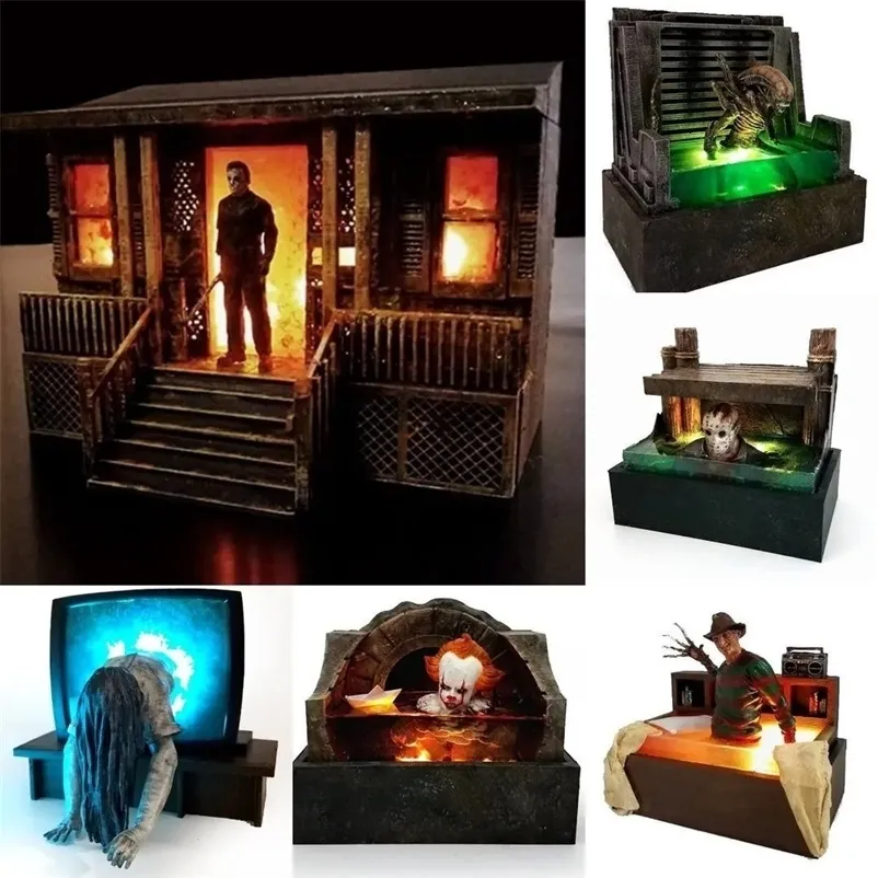 Halloween 3D Horror St Protagonist Resin Fireplace Ornaments Back To ...