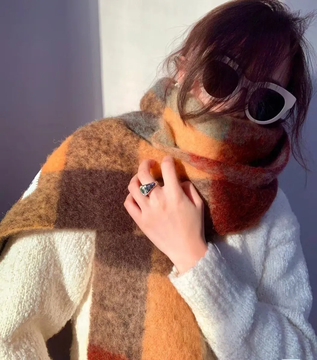 High End Imitation Silk Square Green Scarf Womens Designer's 70x70 Blue, Fashionable And ...