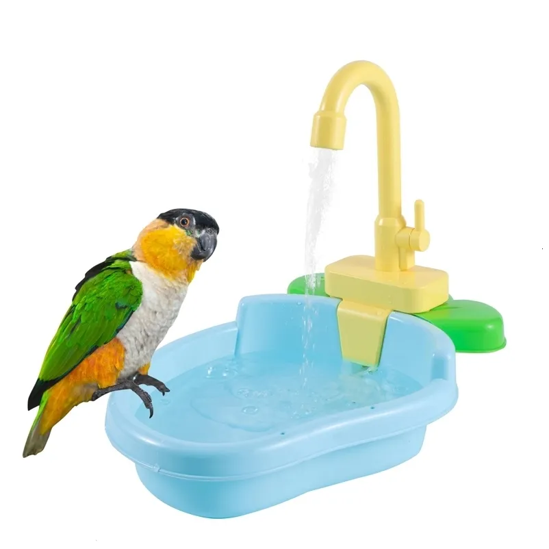 Parrot Parrot Bath For Cage With Shower Bowl And Accessories Bird ...