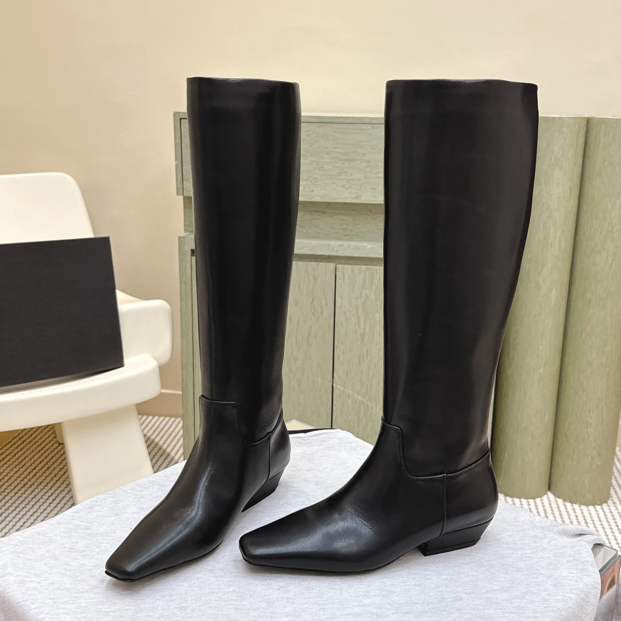 Marfa Suede Knee High Boots - Luxury Designer Women's Footwear with ...