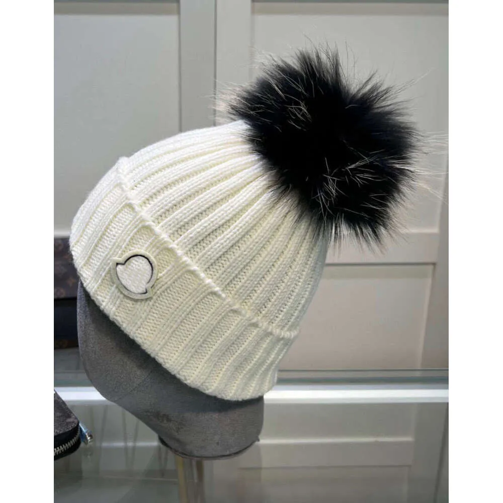Designer Striped Beanie Hat Knitted Thermal Skull Cap For Fall Winter ...