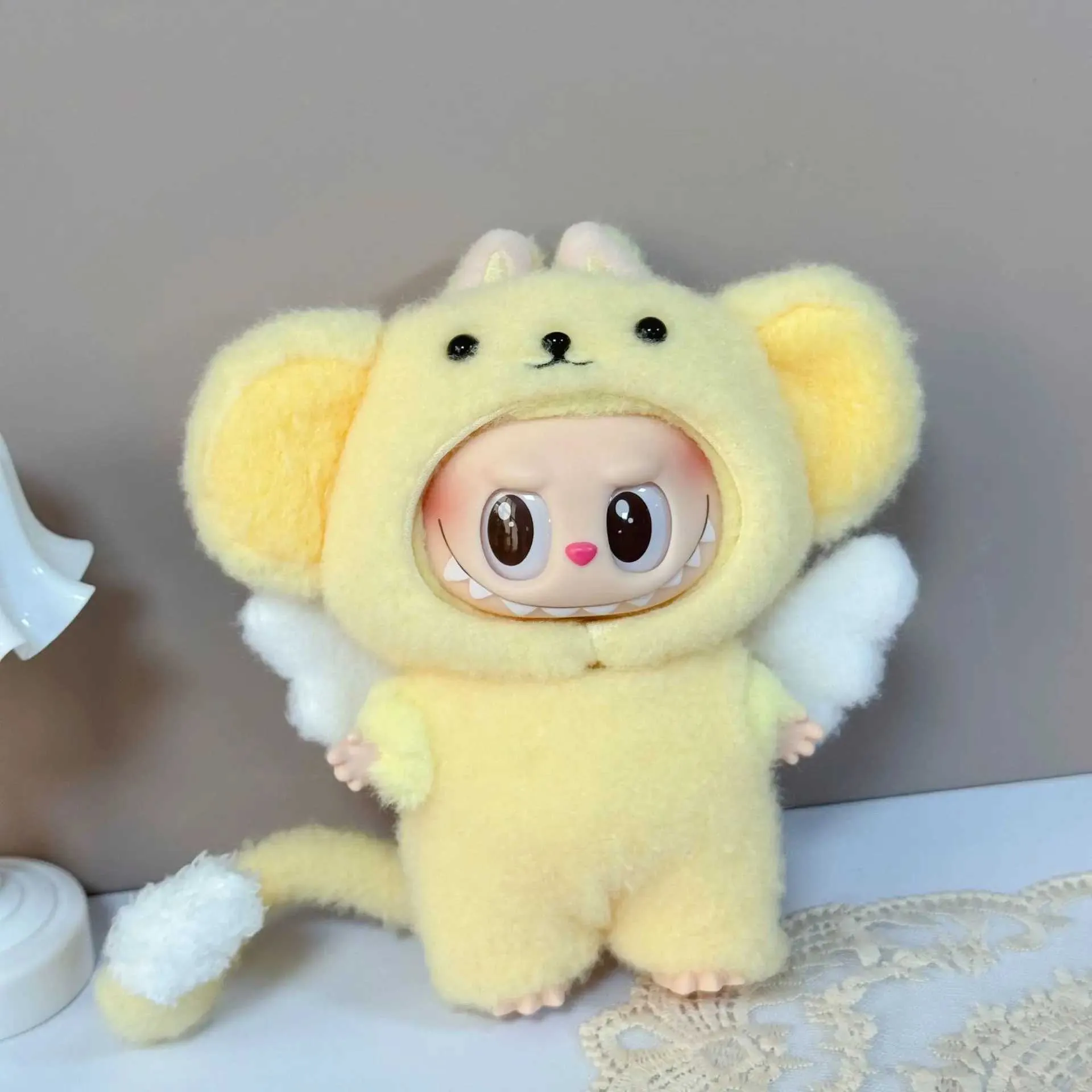 For 15-17cm Labubu Doll: Lovely Animal Costume Plush Clothing Set for ...