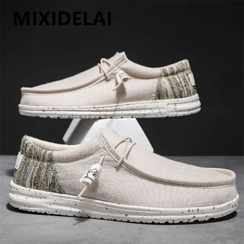 Men's Casual Shoes Fashionable Soft Canvas Breathable Walking Flat ...