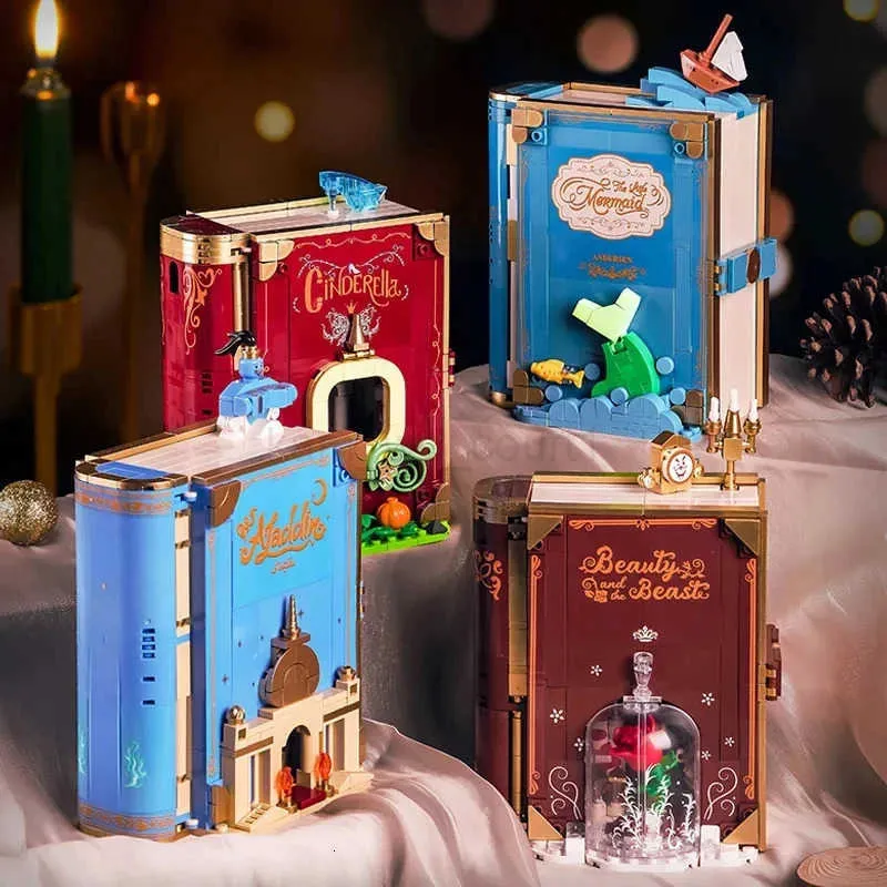 Dream Princess 3D Storybook Building Blocks, Anime Film MOC Bricks Toys ...