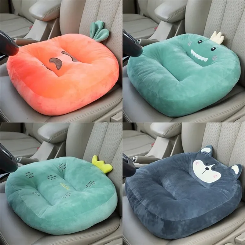 Cartoon Car Cushion: Thick Seat Pad with Lumbar Support Pillow for Sofa ...