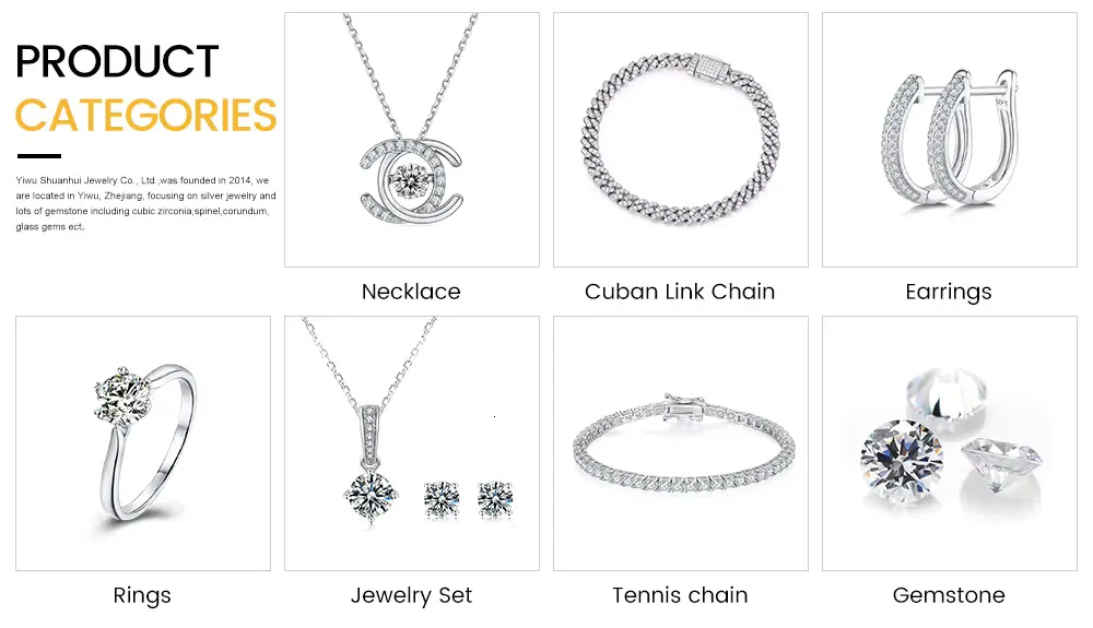 High Quality VVS Moissanite Diamond Wedding Ring Sterling Silver ...