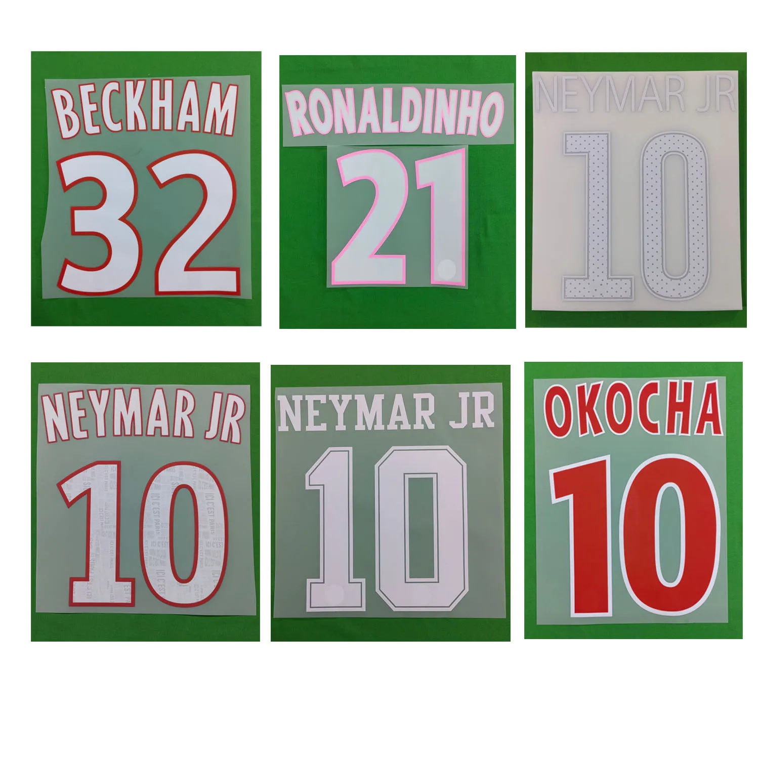 Personalized Retro Soccer Nameet Jerath #10 Neymar Jr, Beckham, Okocha ...