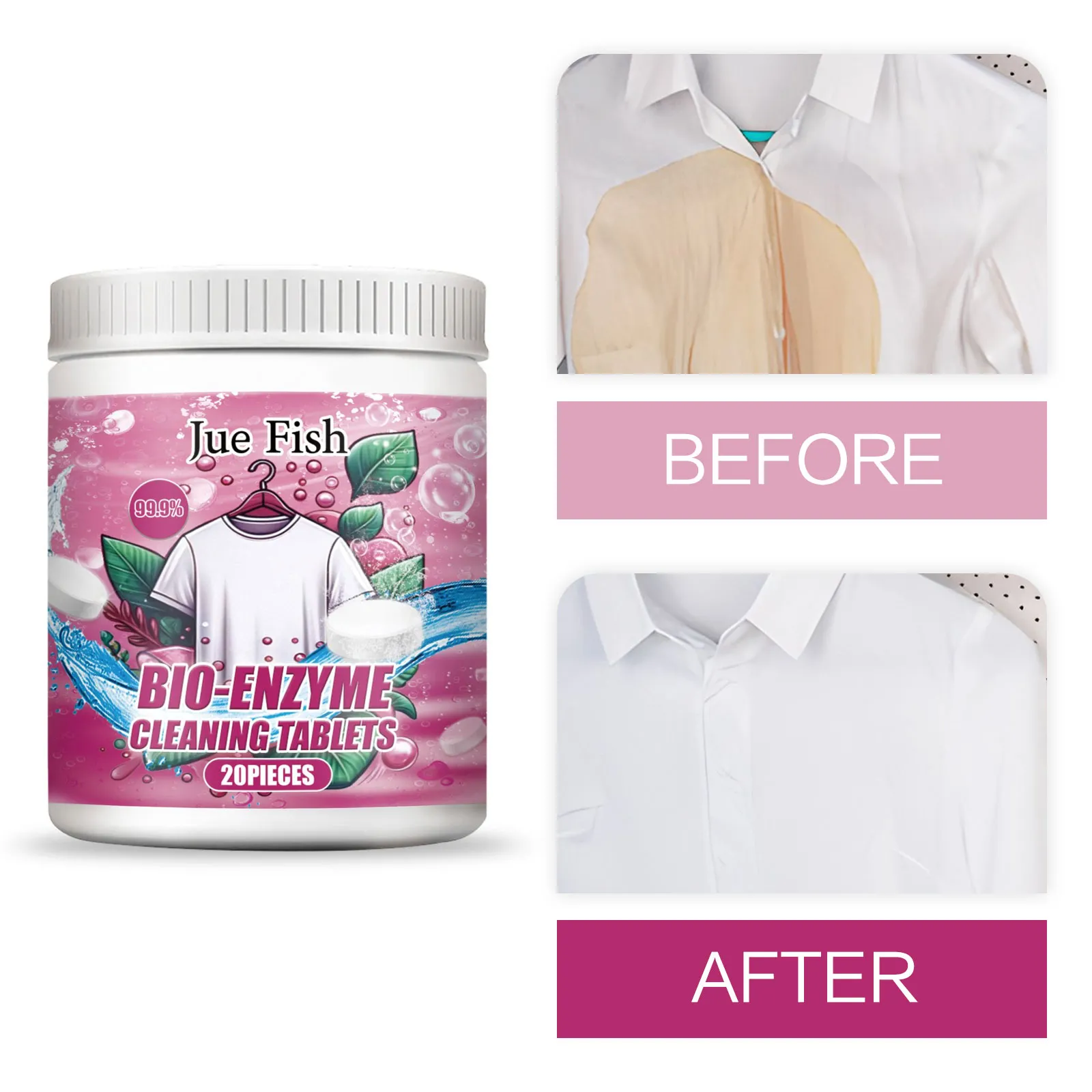 DHgate.com:Effervescent Laundry Tablets - Bio-Enzyme Stain Remover ...