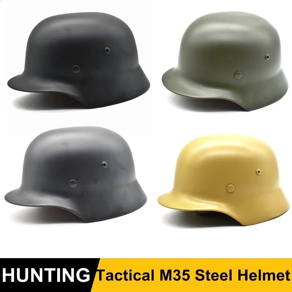 German M35 Steel Horse Riding Helmets WWII Army Outdoor Safety Horse ...
