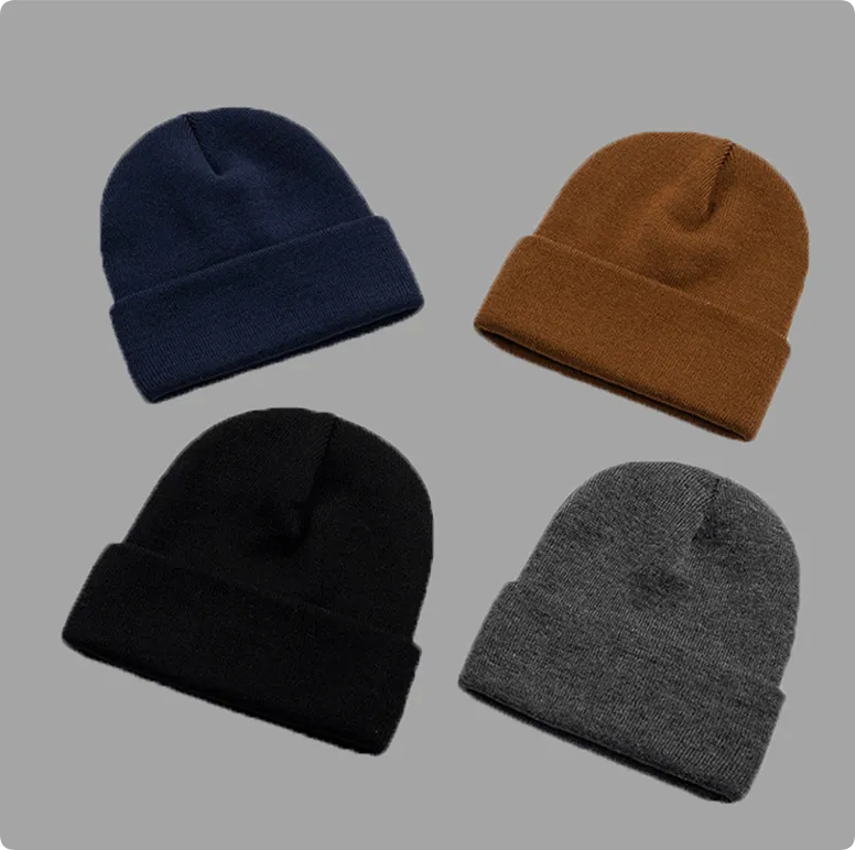 Unisex Wool Knit Cap With Ear Coverage Warm Winter Hat For Chilly ...