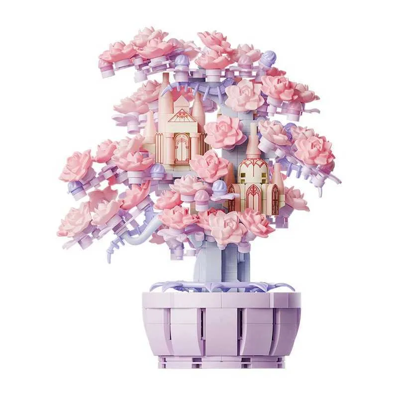 W250102 Cherry Blossom Tree House Building Blocks ... From Innovation ...