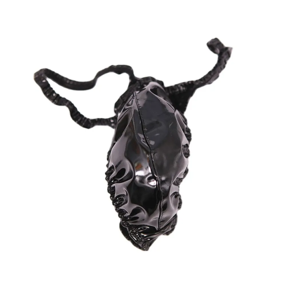 Latex PVC U Convex Pouch Mens Micro Briefs For Men Low Rise G String ...