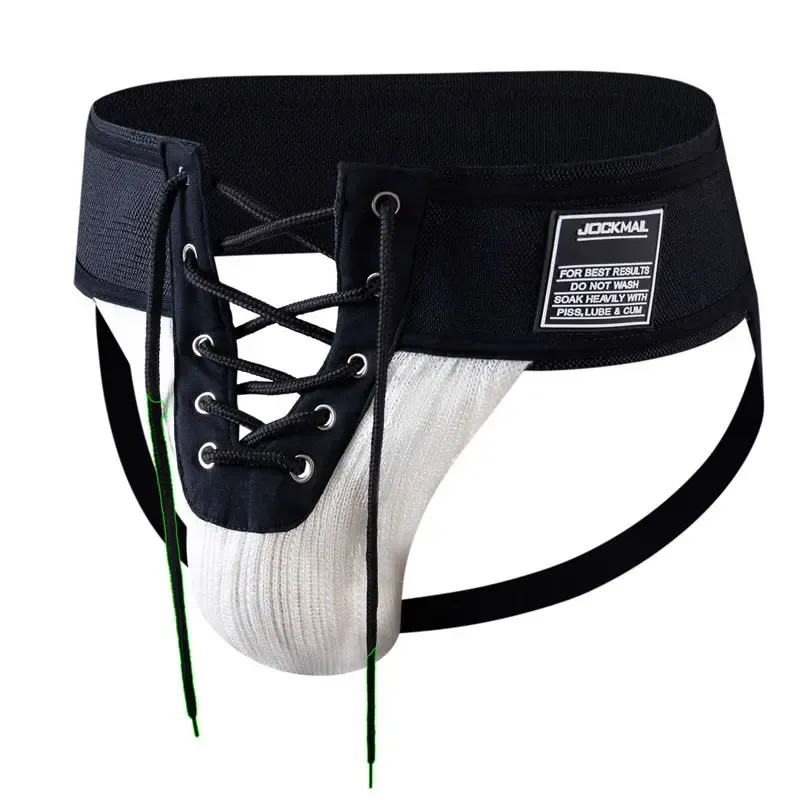 Jock Underwear Men's Lace Up Thong: Breathable Open Design, Camouflage ...