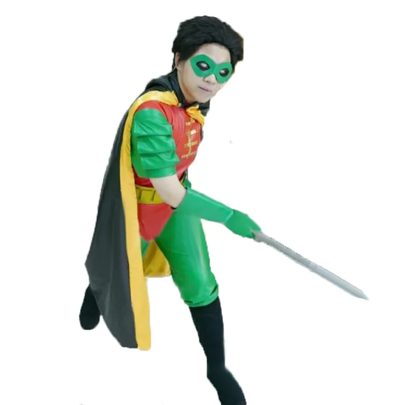 DC Robin TIM Cosplay Costume Suit Halloween Party Outfit High Quality ...