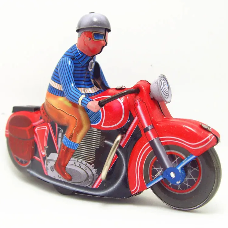DHgate.com:Retro Wind-Up Motorcycle Toy - Classic Clockwork Tin ...