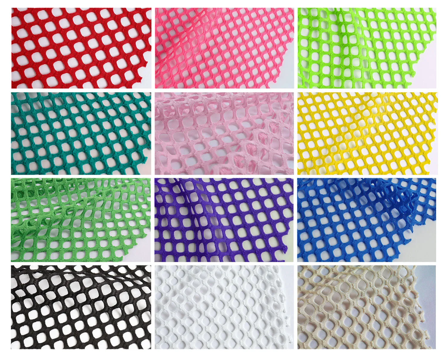 Body Fishnet Diamond Holes Mesh Polyester Fabric Small Stretch, 1cm ...