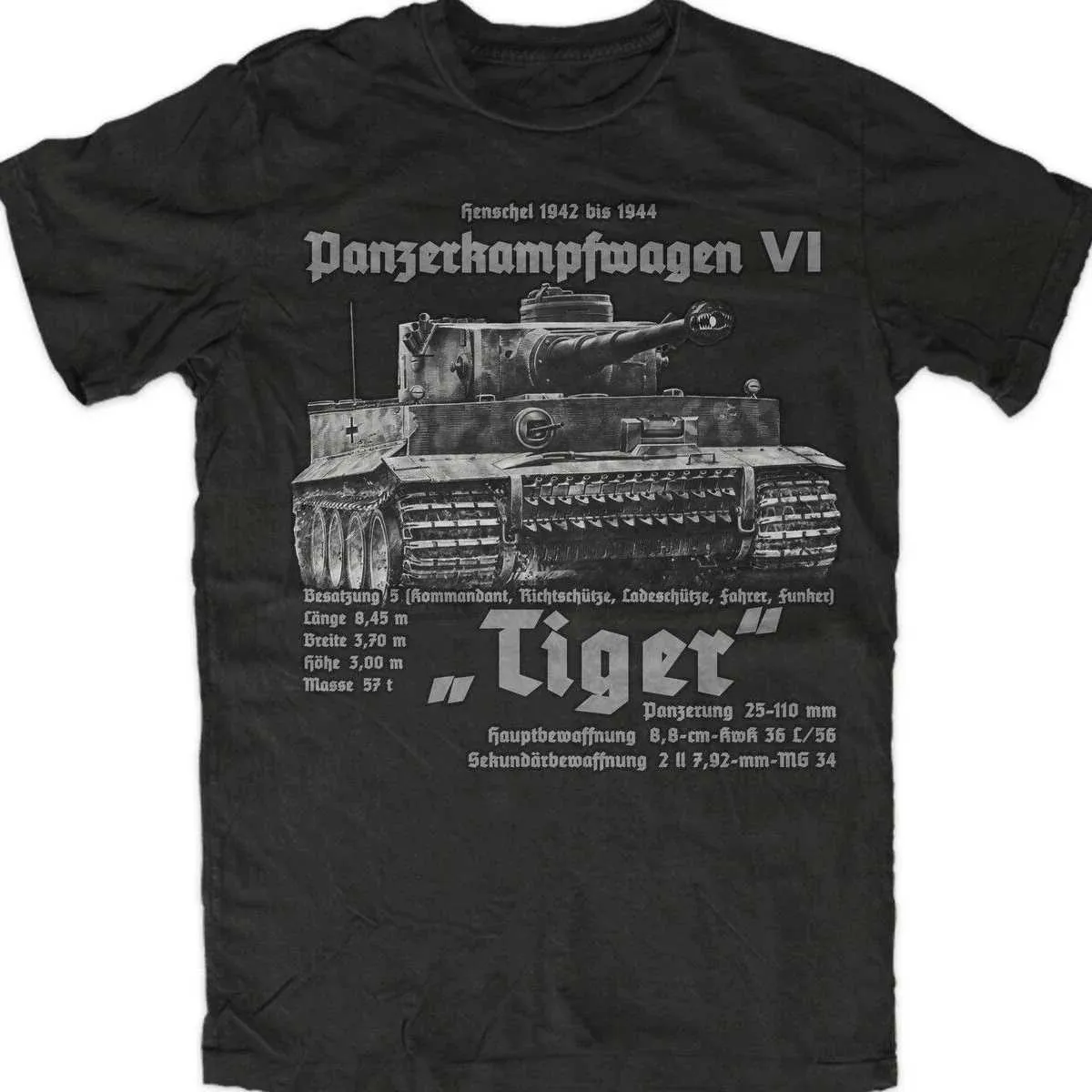 Wholesale WW2 Wehrmacht King Tiger Tank T Shirt Cotton Summer... From ...