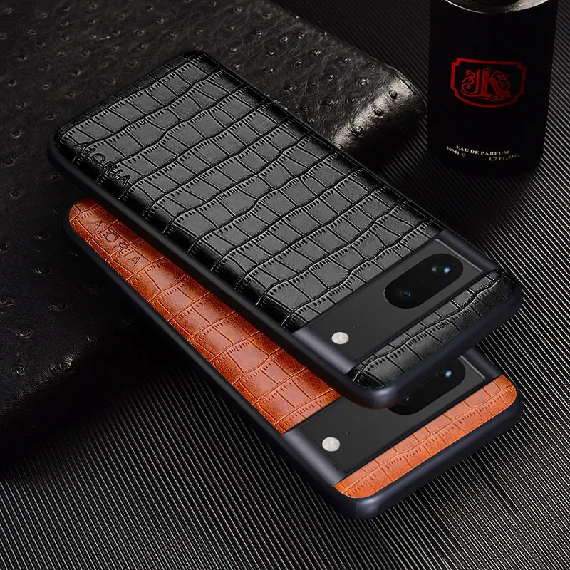 Premium Croc Leather Phone Case: Slim Fit Protective Cover for Pixel ...
