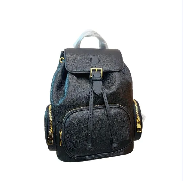 Boshore Designer Leather Backpacks Embossed Large Travel Rucksack For ...