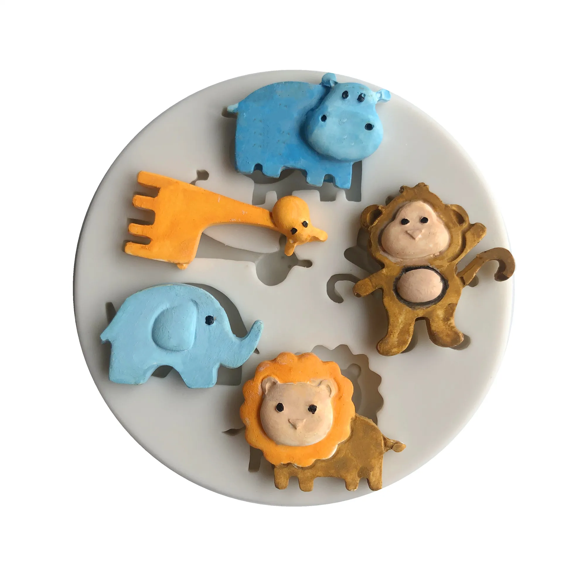 Mini Silicone Silicone For Molds For 3D Animal Series Fondant ...
