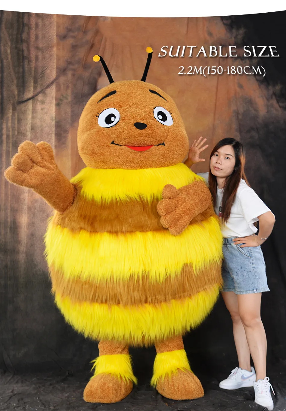 Fancy Inflatable Bee Costume for Adults - Full Body Bumble Bee Cosplay ...