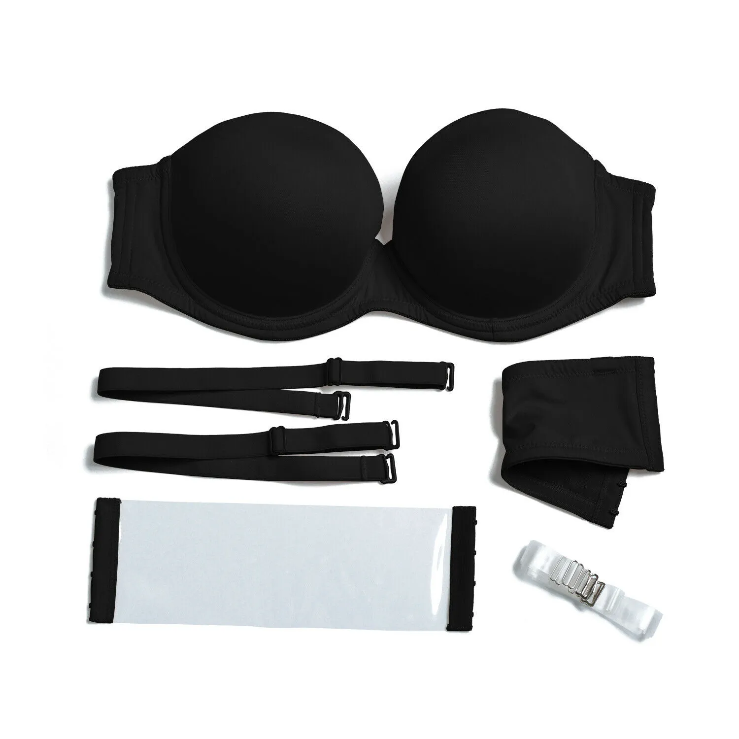Sexy Women's Push Up Bra - Multiway Straps, Unlined Underwire B-G Cups ...