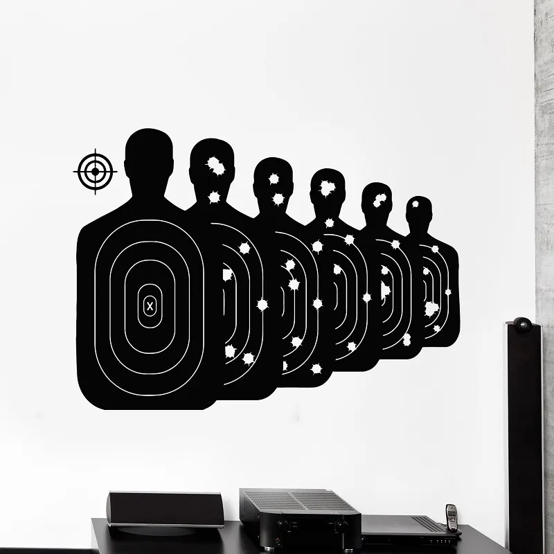 SL19 Vinyl Target Wall Decals For Target Shooting Game, Sports, Hunting ...