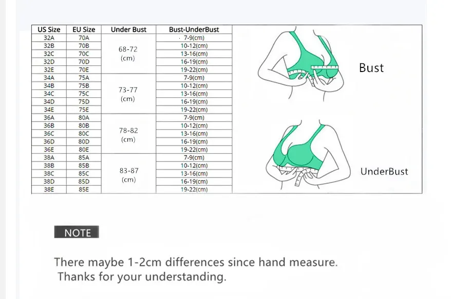 Comfort C Cup Bra - Silicone Half Cup, Underwire Support, Nylon Blend ...