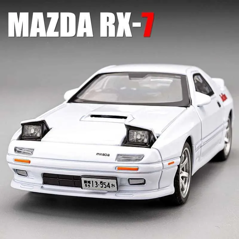 1:32 JDM Diecast Cars: Mazda RX7 AE86 & MX5 Metal Model Sound & Light ...
