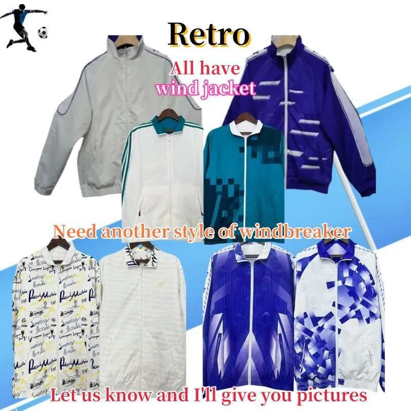 Retro Windbreaker Jacket Double Sided Tape Classic Vintage Style ...