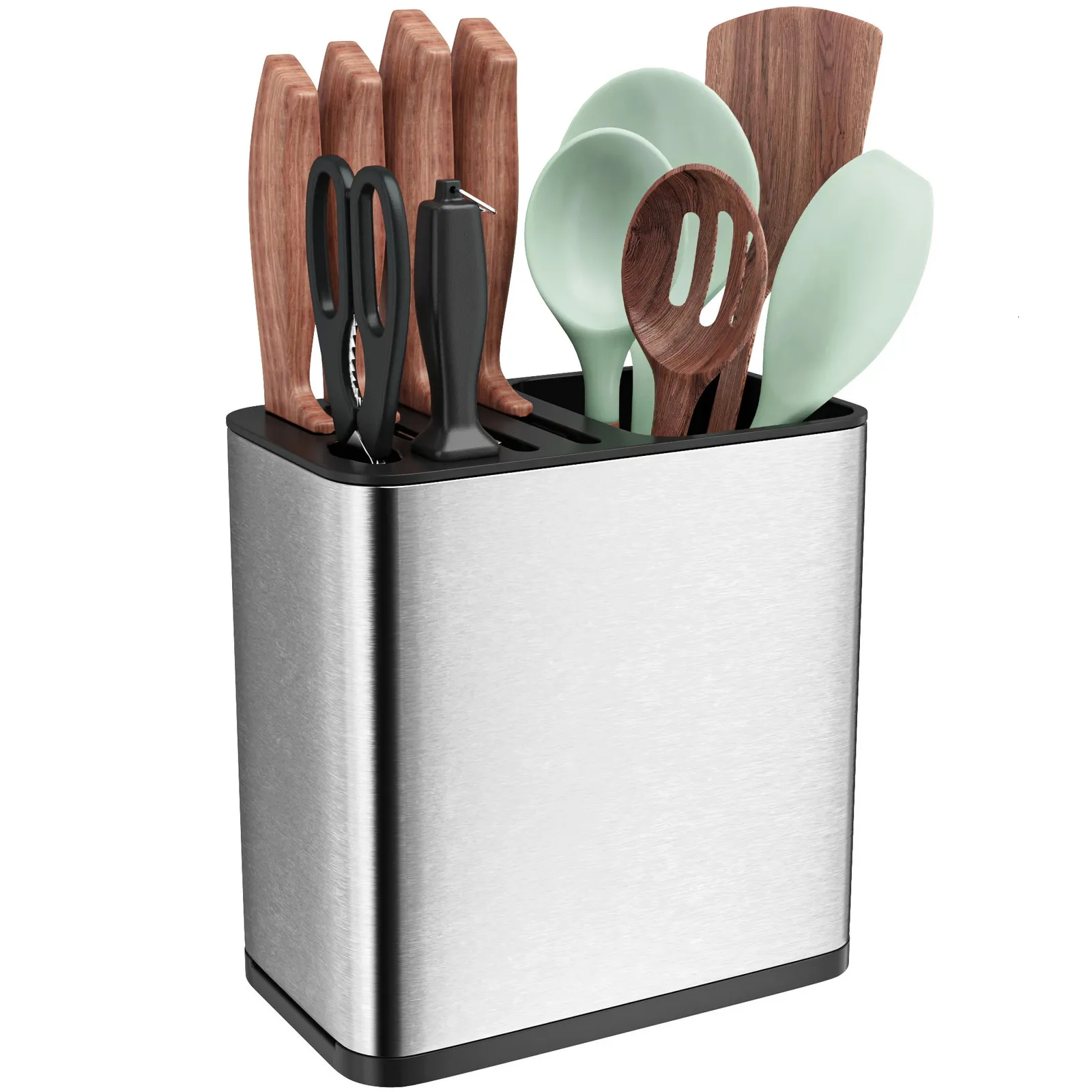 DHgate.com:Premium Stainless Steel Knife Block - Multifunction Kitchen ...