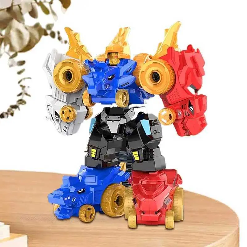 5 In 1 Dinosaur Transforming Panlos Brick Robot With Sturdy Connectors ...