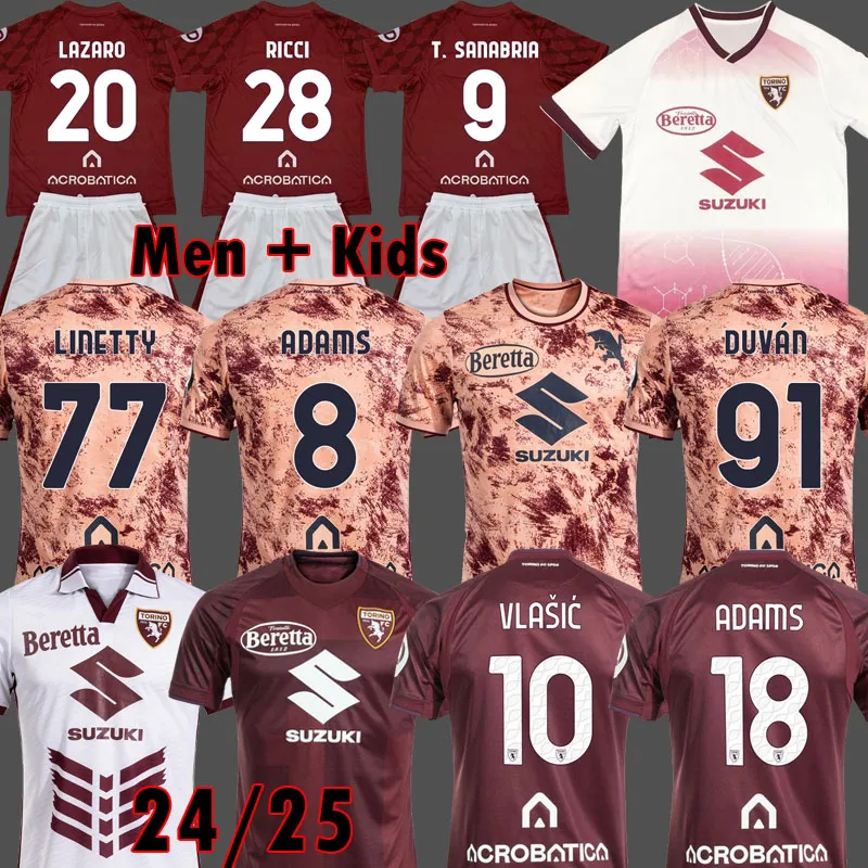 Torino FC Vintage Soccer T Shirts Limited Edition ADAMS RICCI LAZARO T ...