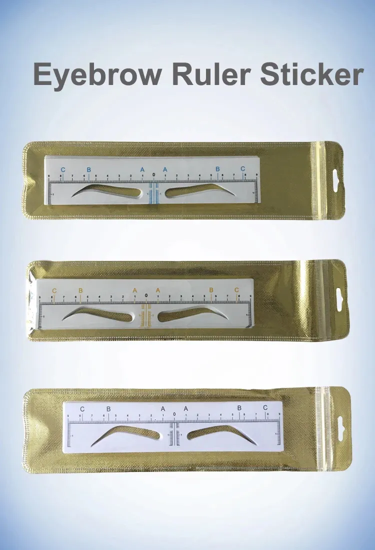 Airbrush Eyebrow Sticker Microblading Eyebrow Stencil Brow Ruler ...