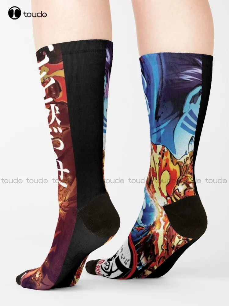 Kyojuro Rengoku Vs Akaza Cartoon Decathlon Soccer Socks Comfortable 360 ...